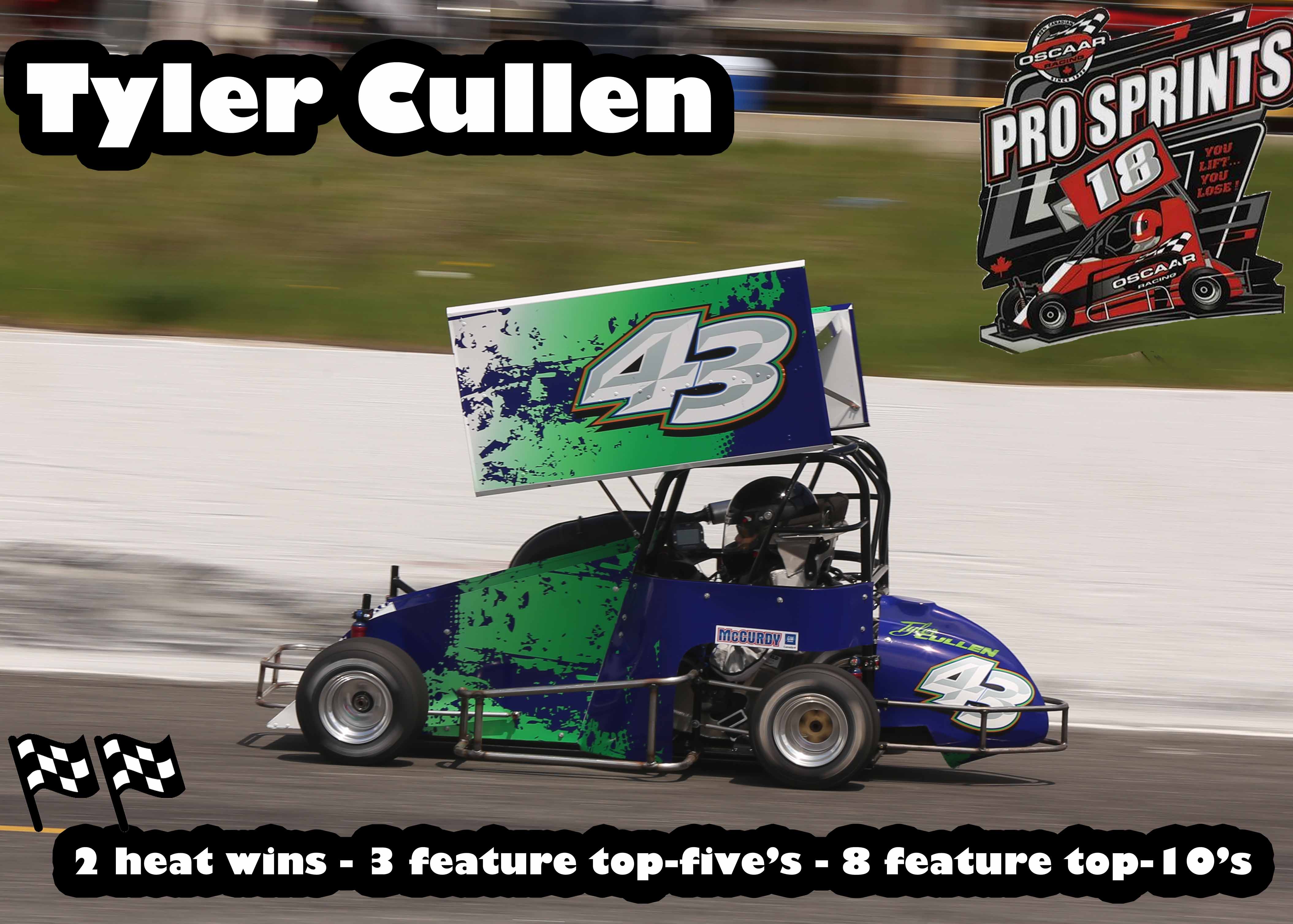 8th in OSCAAR Pro Sprint Points: Tyler Cullen – Short Track Musings