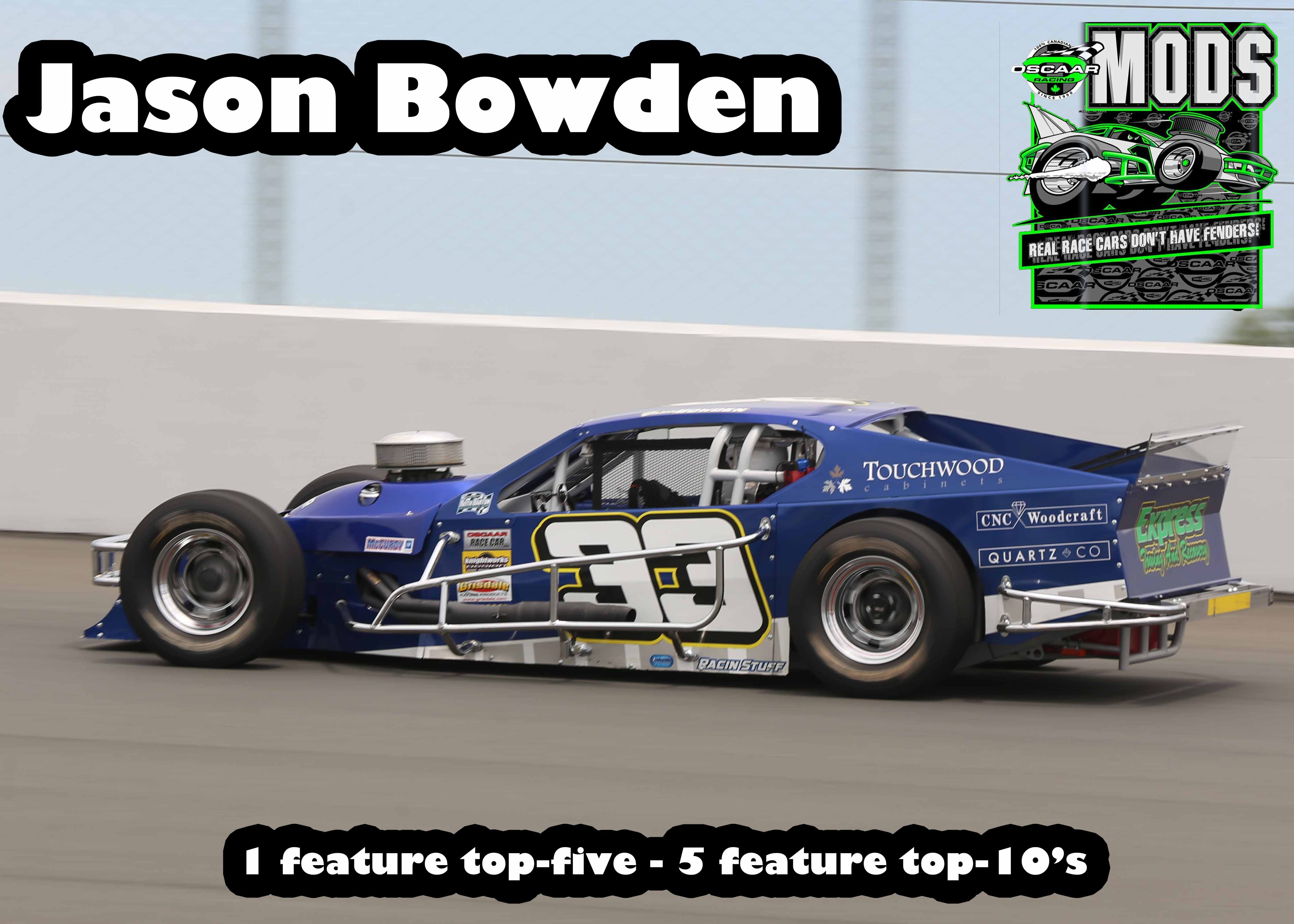 9th in OSCAAR Modified Points: Jason Bowden – Short Track Musings